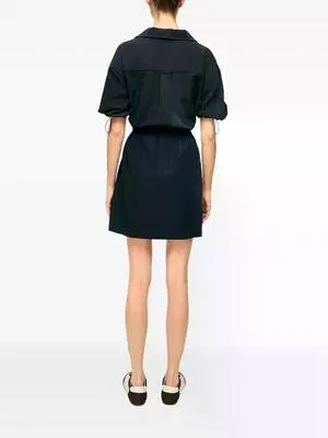 Veronica Beard Drawstring Zip Mini Dress