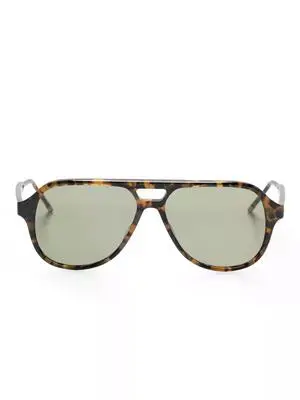Thom Browne Tortoiseshell-effect Sunglasses - Brown