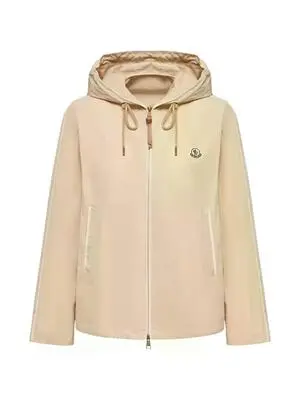 Moncler Hooded Zip-fastening Jacket - Neutrals