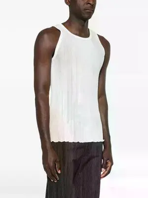LANVIN Pleated Jersey Tank Top
