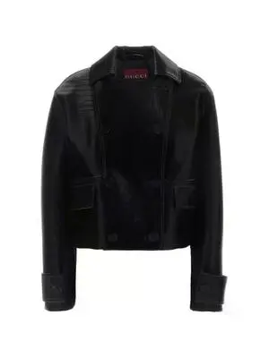 Gucci Leather Jacket - Black
