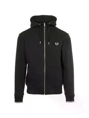 Fred Perry Zip Hoodie - Black