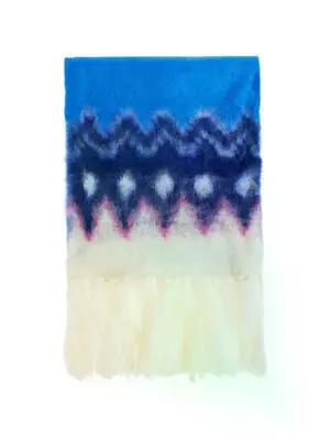 Isabel Marant Fringed Scarf - Blue