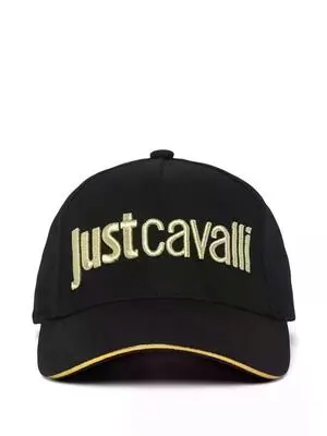 Just Cavalli Logo-embroidered Baseball Cap - Black