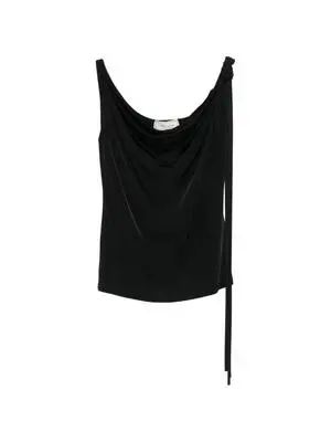 Blumarine Tie-detail Top - Black