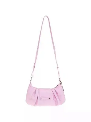 Balenciaga Pamela Ruched Leather Tote Bag - Pink