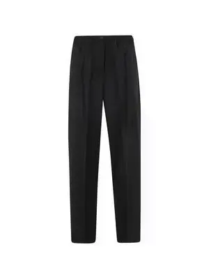 Seventy Pleated Trousers - Black