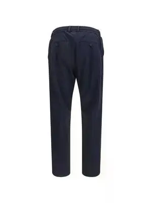 CRUNA Button Pleated Trousers - Blue