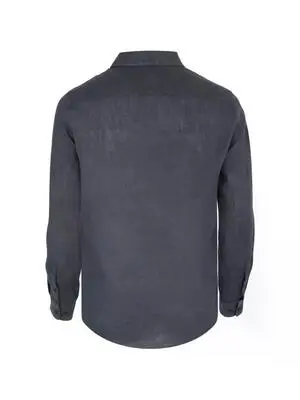 120% Lino Long-sleeve Contemporary Fit Shirt - Grey