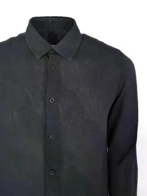 120% Lino Long-sleeve Contemporary Fit Shirt - Grey