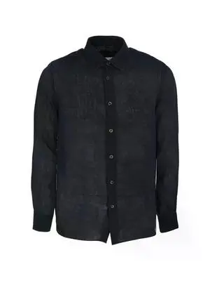 120% Lino Contemporary Fit Shirt - Blue