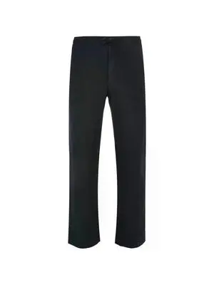 120% Lino Drawstring Trousers - Blue