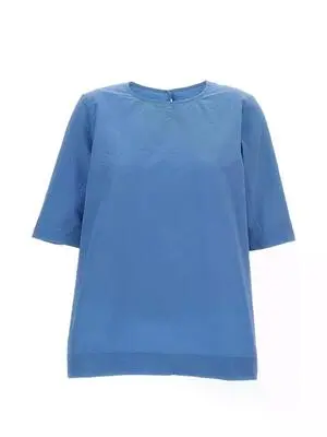 CASEY CASEY Short-sleeved Crinkled T-shirt - Blue