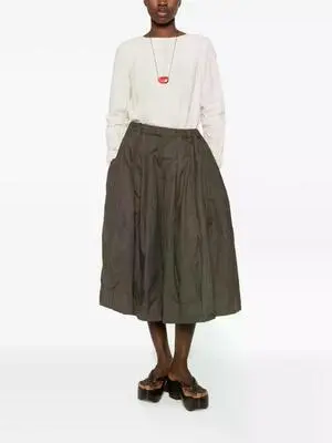 RICORRROBE Elasticated-waist Midi Skirt