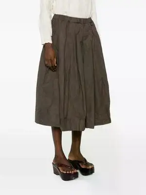RICORRROBE Elasticated-waist Midi Skirt