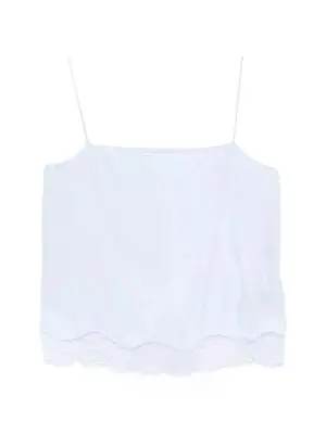 Dorothee Schumacher Playful Volumes Lace-trim Top - Blue