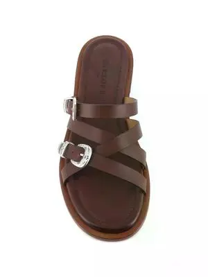 Sartore Buckle-strap Flat Sandals