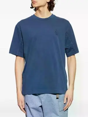 Moncler Embroidered Short-sleeve T-shirt - Blue