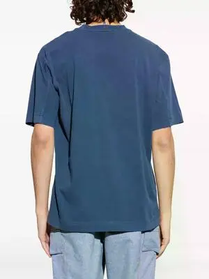 Moncler Embroidered Short-sleeve T-shirt - Blue