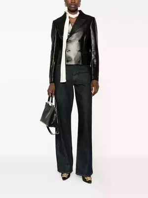 TOM FORD Double-breasted Leather Jacket