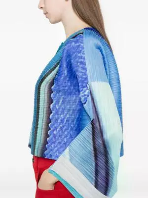 Issey Miyake Pleated Buttoned Blouse