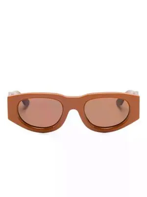 Thierry Lasry Dopamy Oval-frame Sunglasses - Orange