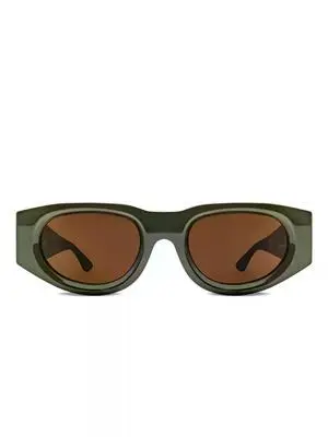 Thierry Lasry Dopamy Geometric Sunglasses - Green