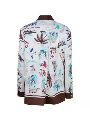 P.a.r.o.s.h Palm-print Button-down Shirt