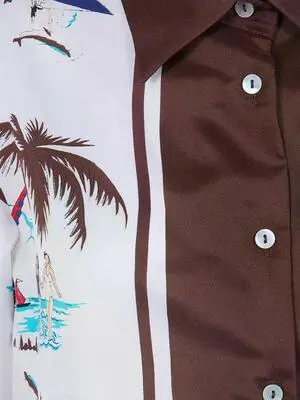 P.a.r.o.s.h Palm-print Button-down Shirt