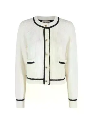 SEMICOUTURE Cotton Cardigan - White