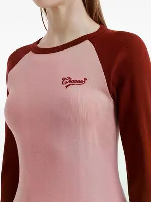 CHOCOOLATE Long-sleeve Ribbed T-shirt