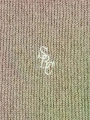 SPORTY & RICH Embroidered-logo Knitted Trousers