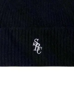 Sporty & Rich Embroidered-logo Beanie - Blue