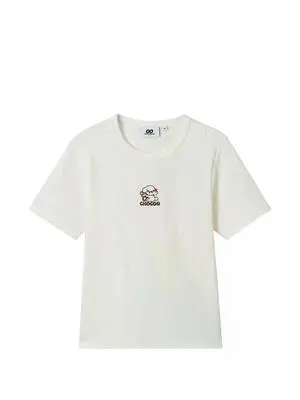 CHOCOOLATE Embroidered-logo T-shirt - Neutrals