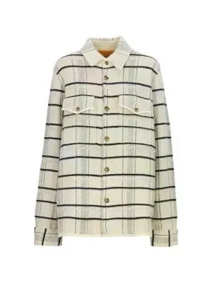 Guest In Residence Plaid Work Shirt - Neutrals
