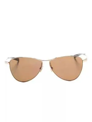 Saint Laurent Pilot-frame Sunglasses - Gold