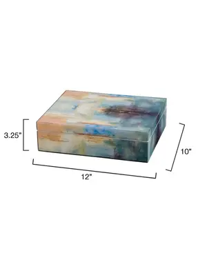 JAMIE YOUNG CO. Colorwash Decorative Lacquered Box