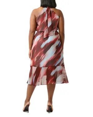 ESTELLE Madelena Printed Halter Dress