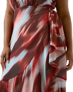 ESTELLE Madelena Printed Halter Dress