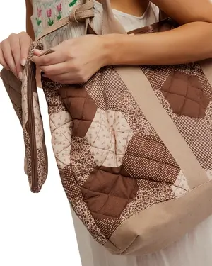 Free People Pippa Patchwork Cotton Tote