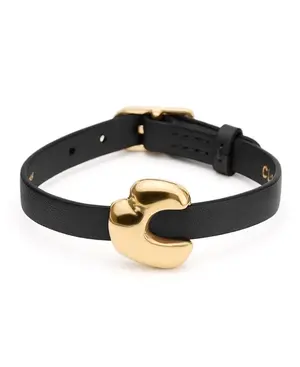 Cuyana Celestia Leather Bracelet Black