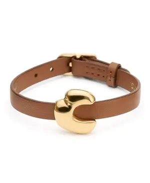 Cuyana Celestia Leather Bracelet - Dark Chestnut