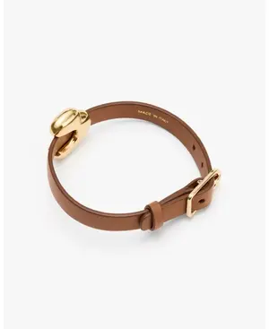 Cuyana Celestia Leather Bracelet - Dark Chestnut