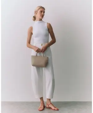 Cuyana Mini Easy Zipper Tote - Stone
