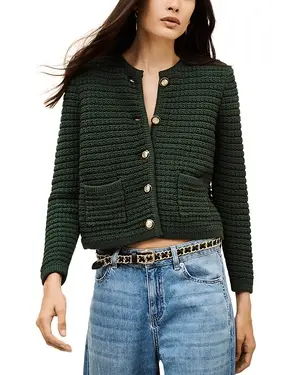Ba&sh Gaspard Cardigan - Bottle Green