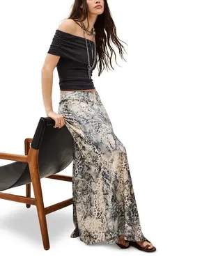 Ba&sh Ciria Maxi Skirt - Blue