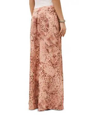 Ba&sh Ciria Printed Maxi Skirt - Pink