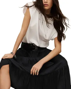 Ba&sh Camyla Midi Skirt - Ink