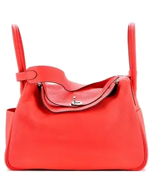 HERMES 34 Lindy Bag Clemence - Red