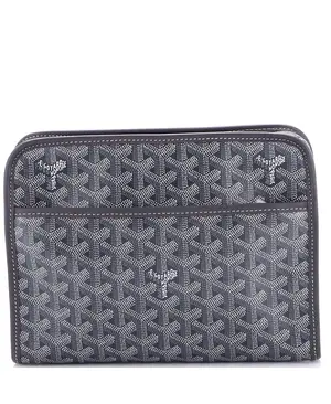 Goyard Mm Jouvence Toiletry Pouch Coated Canvas - Gray